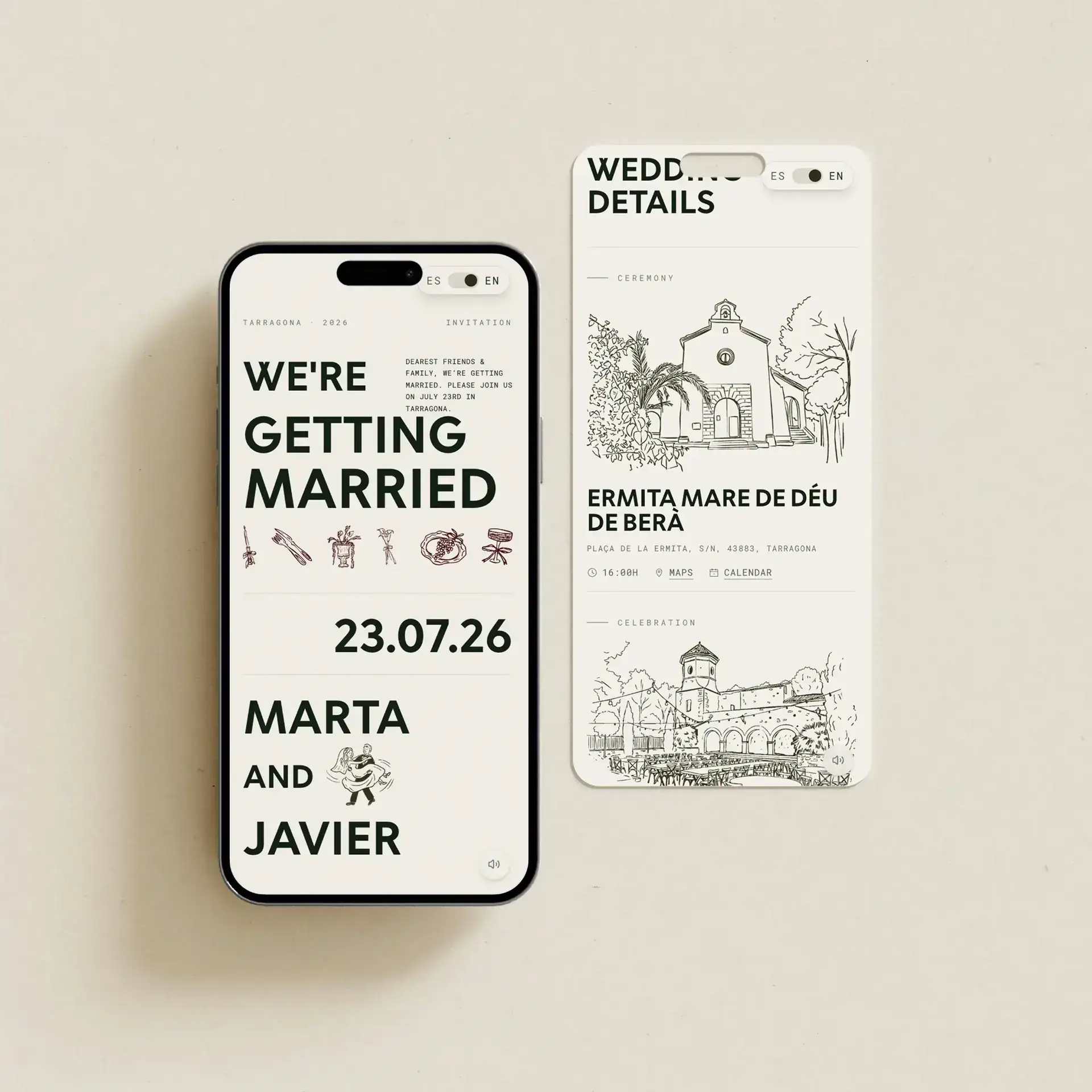 Custom Digital Wedding Invitations | The Digital Yes